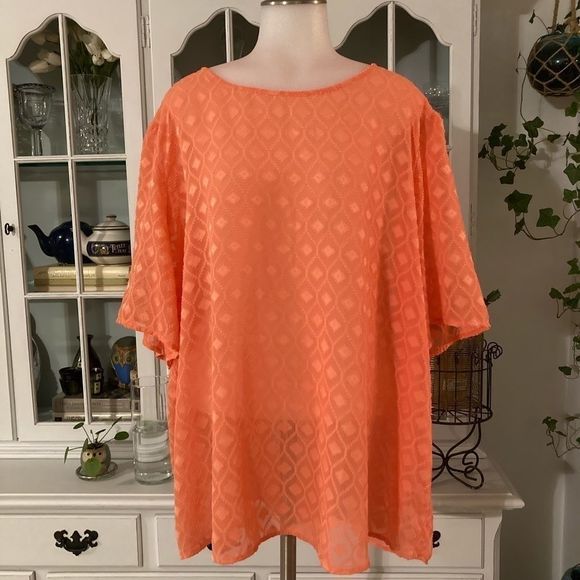 Cato | Tops | Plus Size Coral Top 2224 Cato | Poshmark